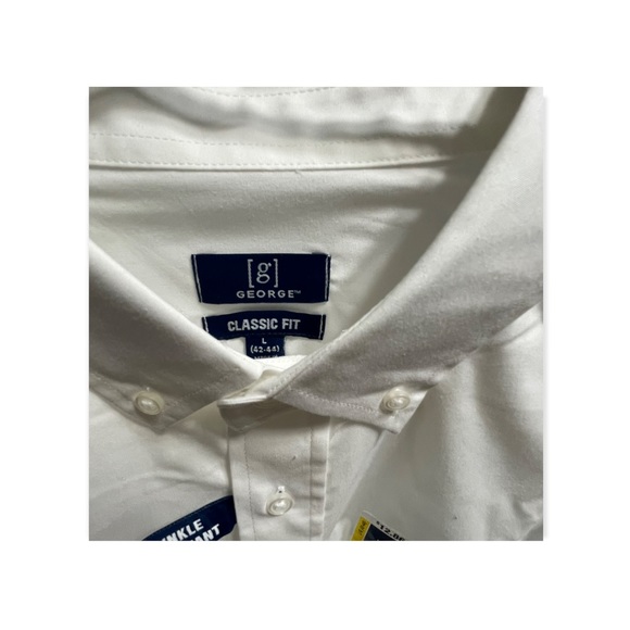 George | Shirts | George Classic Fit Ls Shirt Size L 4244 | Poshmark
